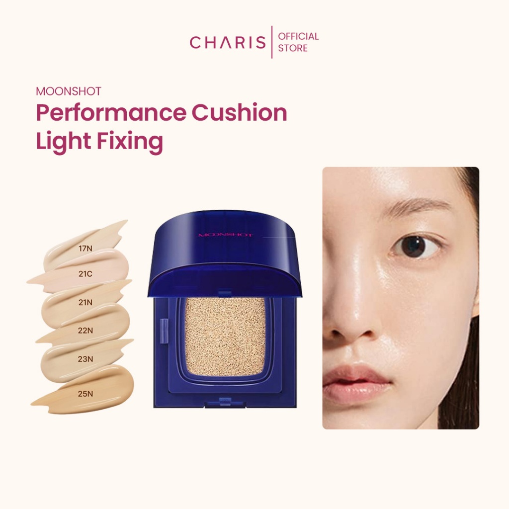 Moonshot | Performance Cushion Light Fixing Matte Finished High Coverage Korean Cushion SPF 43 ...