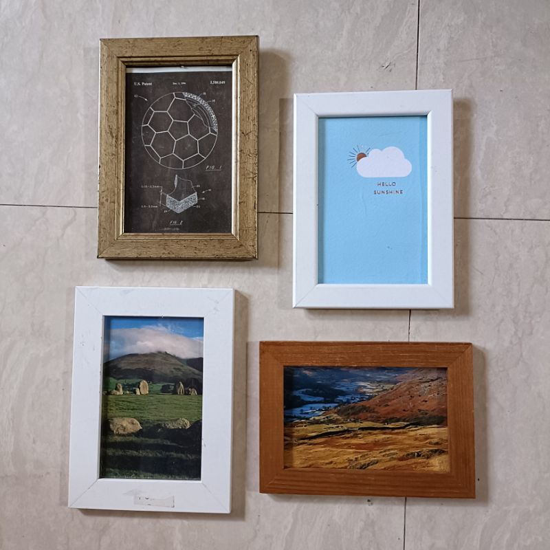 Assorted 6 x 4 inches Resin and wood frame from UK B275 | Shopee ...