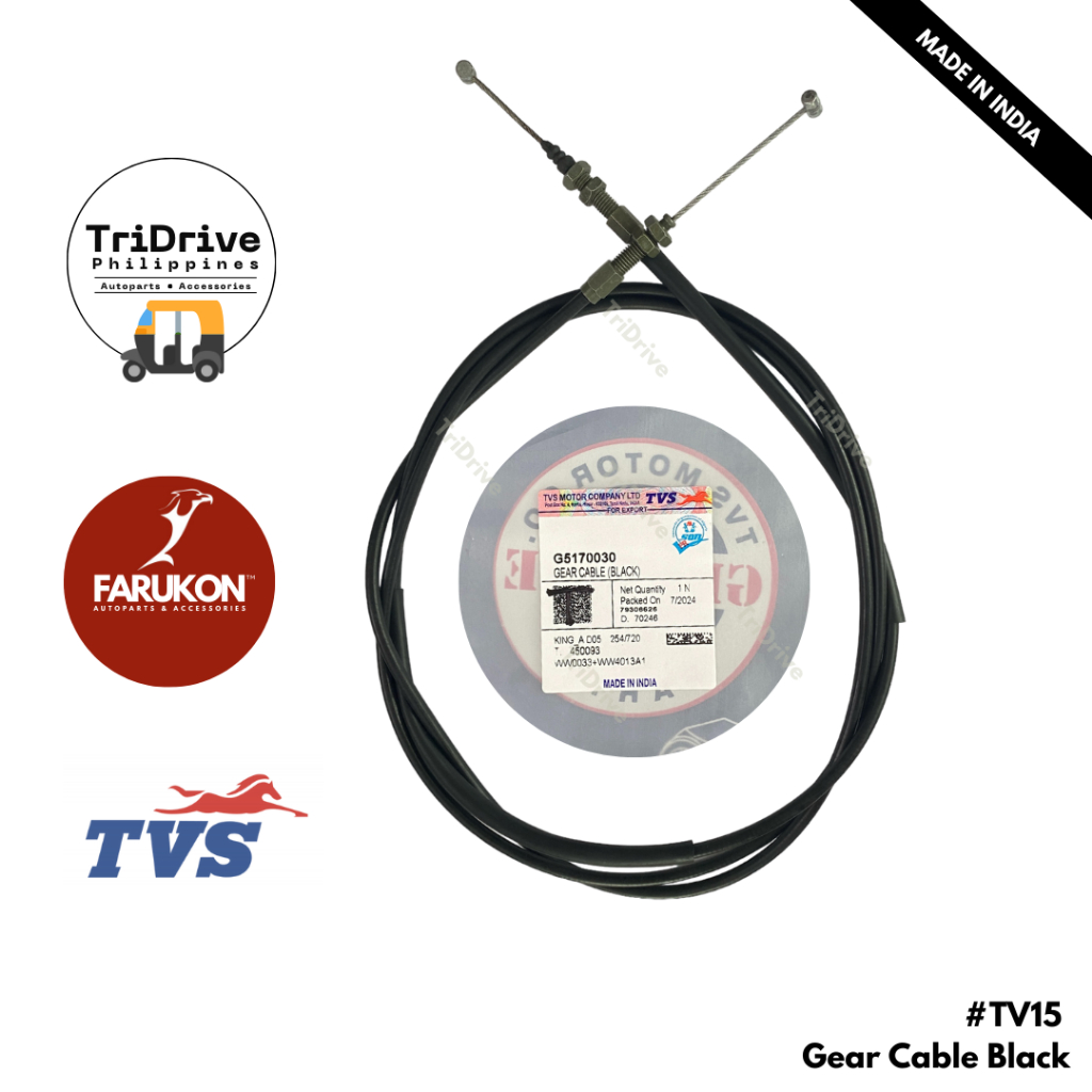 TVS King Gear Cable Black & White G5170030 , G5170040 | Shopee Philippines