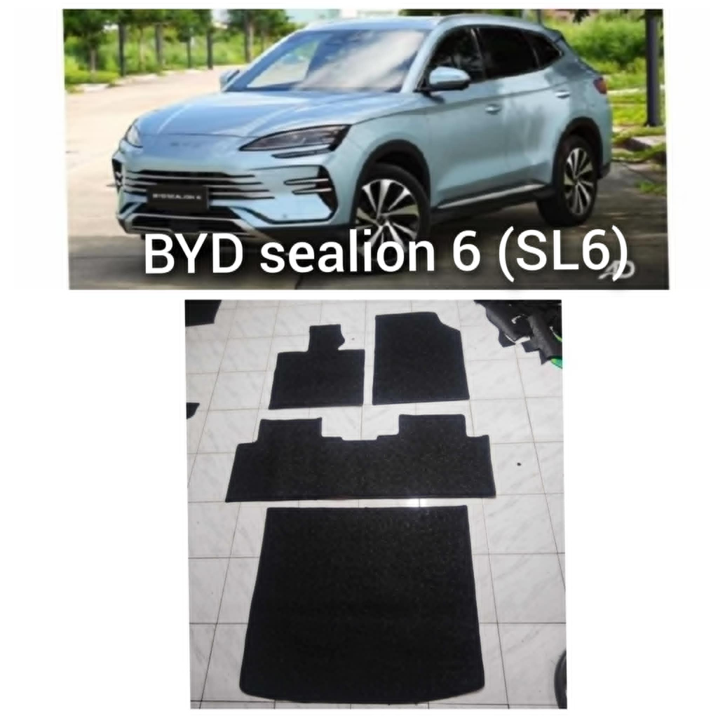 BYD Sealion 6 1st2nd3rd rows nomad custom car mat with piping BYD SL6 ...