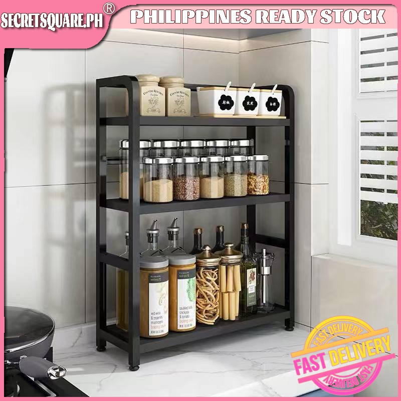 COD 2/3 Layer Spice Rack Kitchen Condiment Seasoning Organizer Storage ...