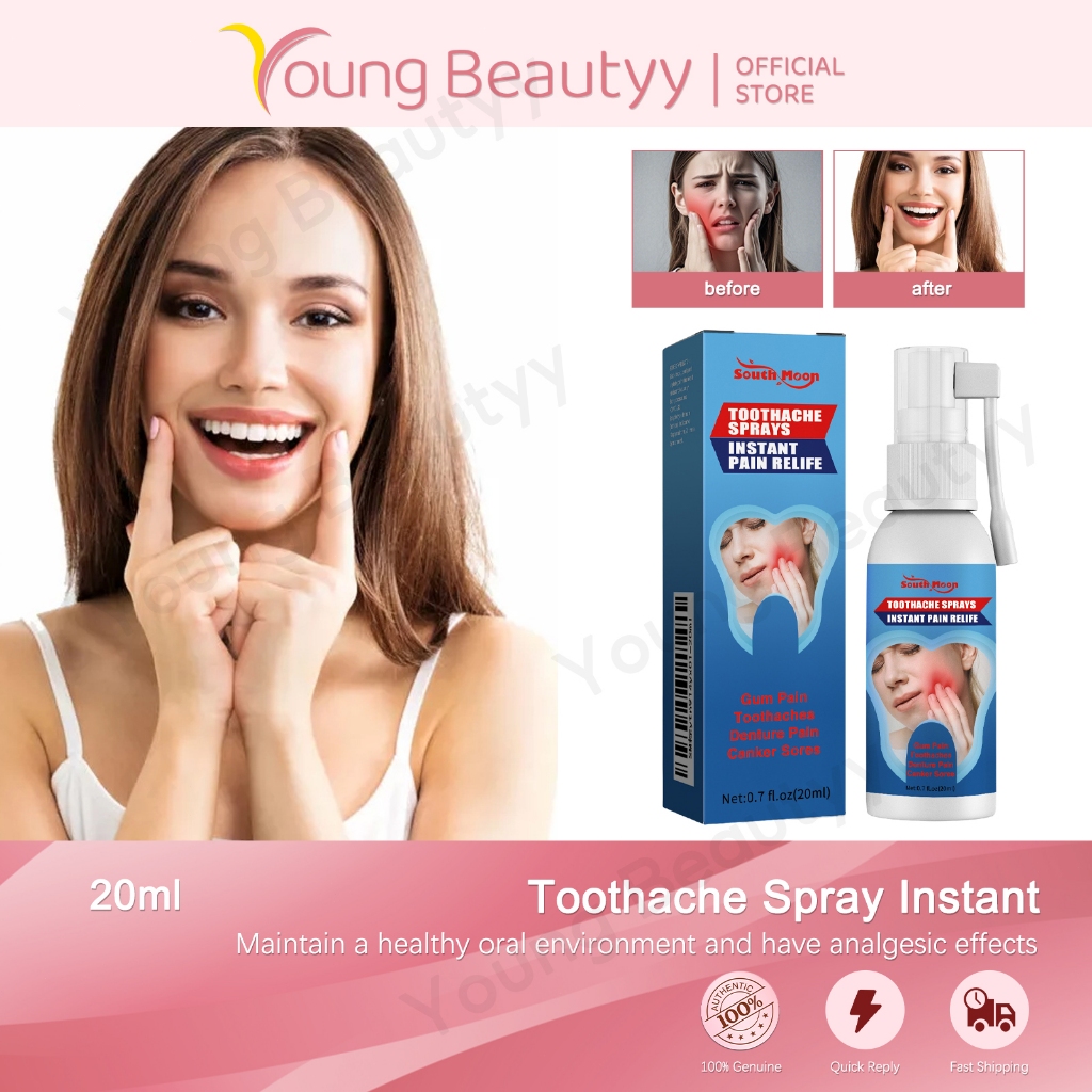 South Moon Toothache Pain Relief Spray 20ml Toothache Spray Toothache ...