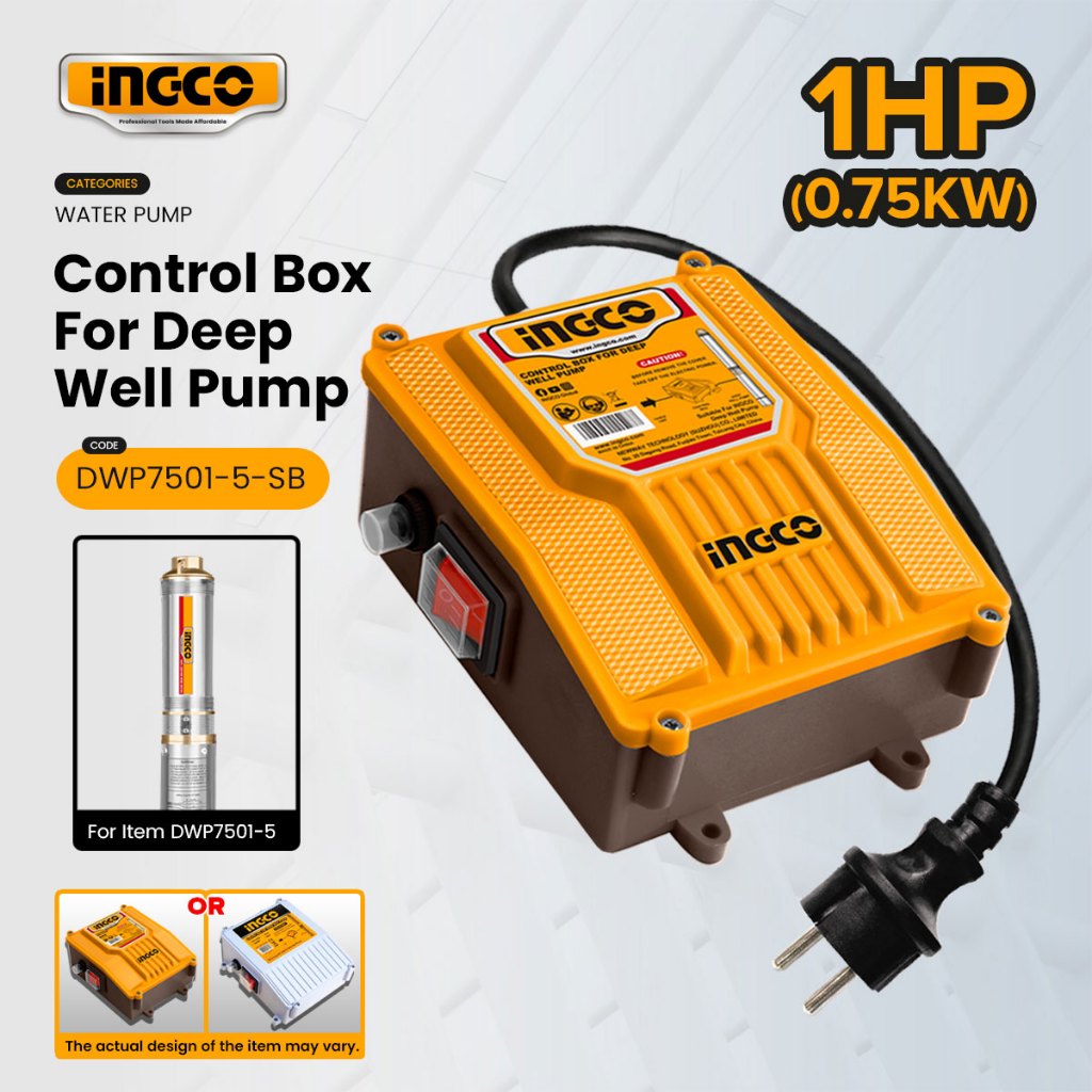Ingco Control Box for Deep Well Pump 1HP SPARE PART Replacement Pump ...