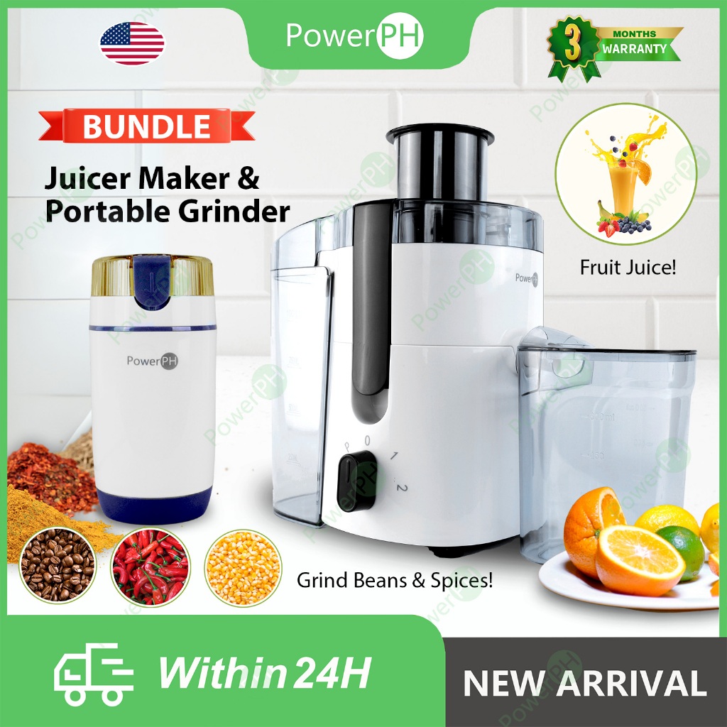 POWERPH Juicer Blender and Electric Coffee Grinder Fruit And Vegetable ...