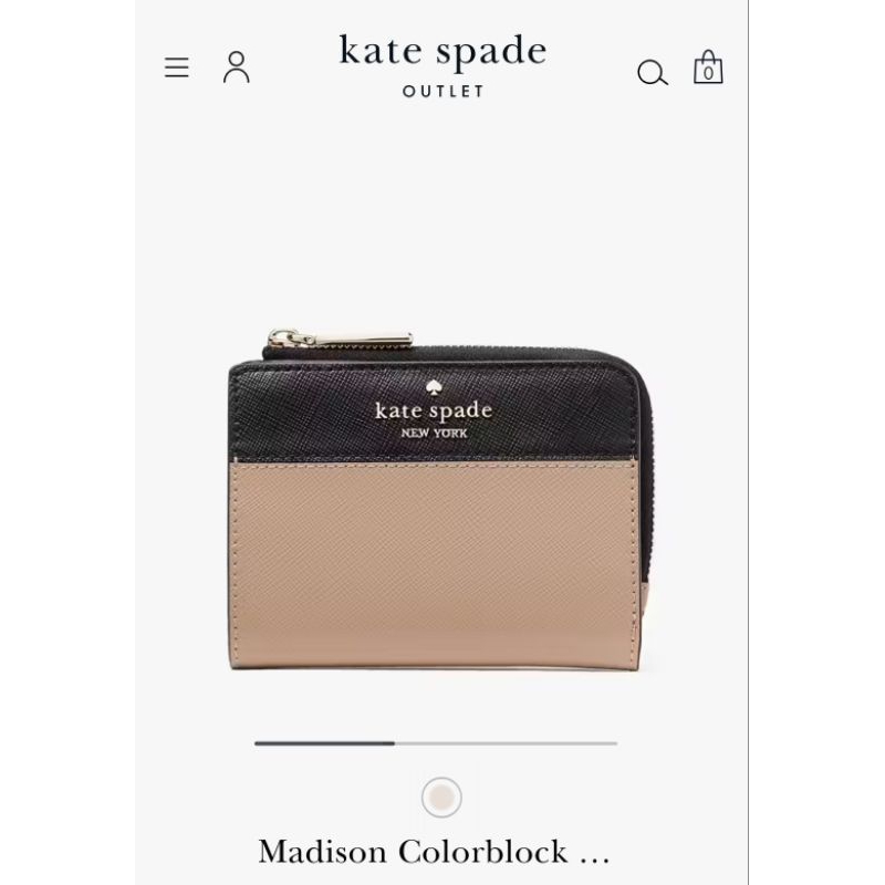 Original KateSpade KS Madison Small L Zip Bifold Wallet (Colorblock ...