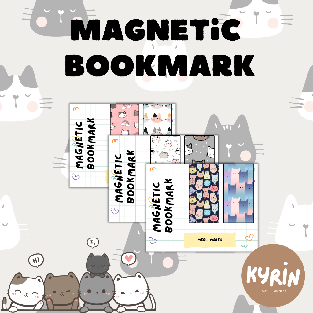 Magnetic Bookmarks 2pcs per pack (Meow Marks Version) | Shopee Philippines