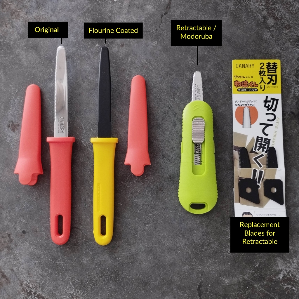 CANARY Cardboard Cutter / Box Cutter - Hasegawa Cutlery - Made in JAPAN ...