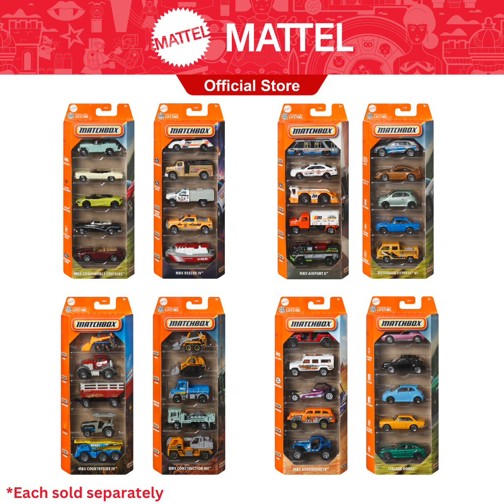 Matchbox 5 Car Pack Die-cast Vehicle Toy Car for Collectors and Kids ...