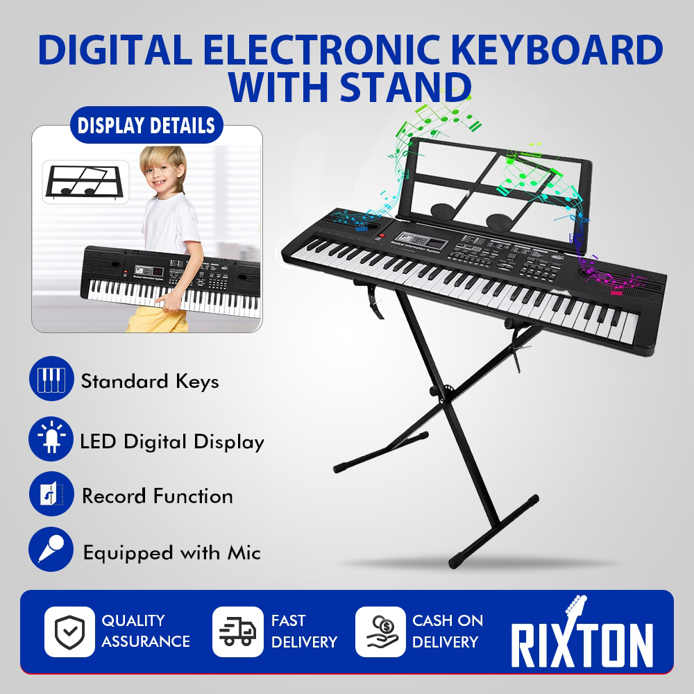 RIXTON 61 Keys Digital Electronic Piano Keyboard For Kids with ...