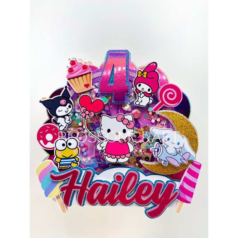 Sanrio Themed Cake Topper | Sanrio Cake Topper | Hello Kitty Cake ...