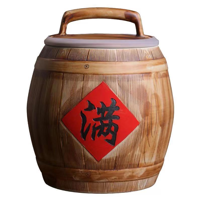 10kg 25kg rice storage container magkuno wood rice keeper rice urn ...