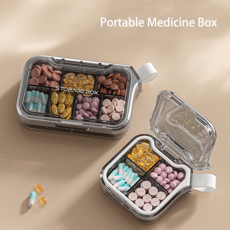 7 Days Pill Box Dispensing Box Portable Medicine Box | Shopee Philippines