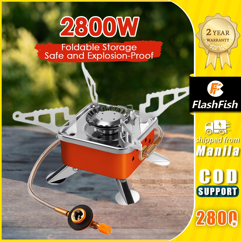FlashFish Portable Card Type Stove square OutdoorFolding Camping Stove ...
