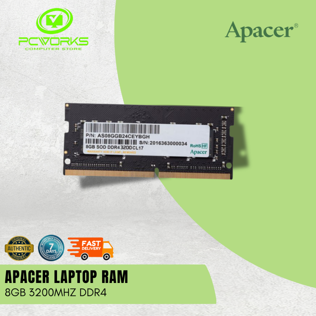 Apacer Memory Module/Laptop Ram 8gb DDR4 3200mhz | Shopee Philippines