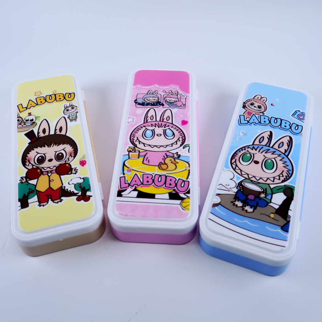Labubu design pencil case with lock mechanism | Shopee Philippines