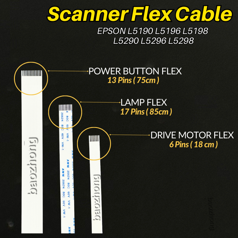 Scanner Flex Cable for Epson L5190 L5196 L5198 L5290 L5296 L5298 ...