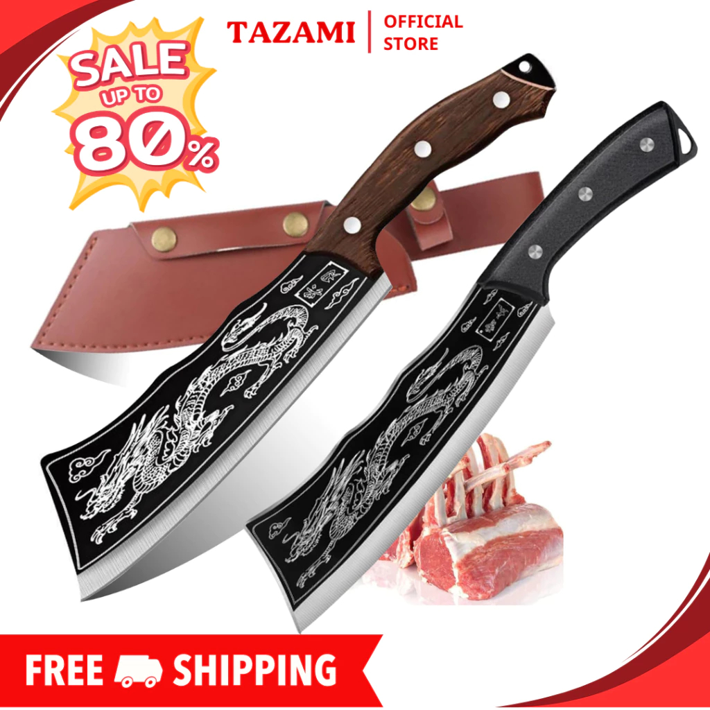 Dragon Knife Japanese Titanium Steel Version kitchen knife mongolian sharp cooking knives meat ...
