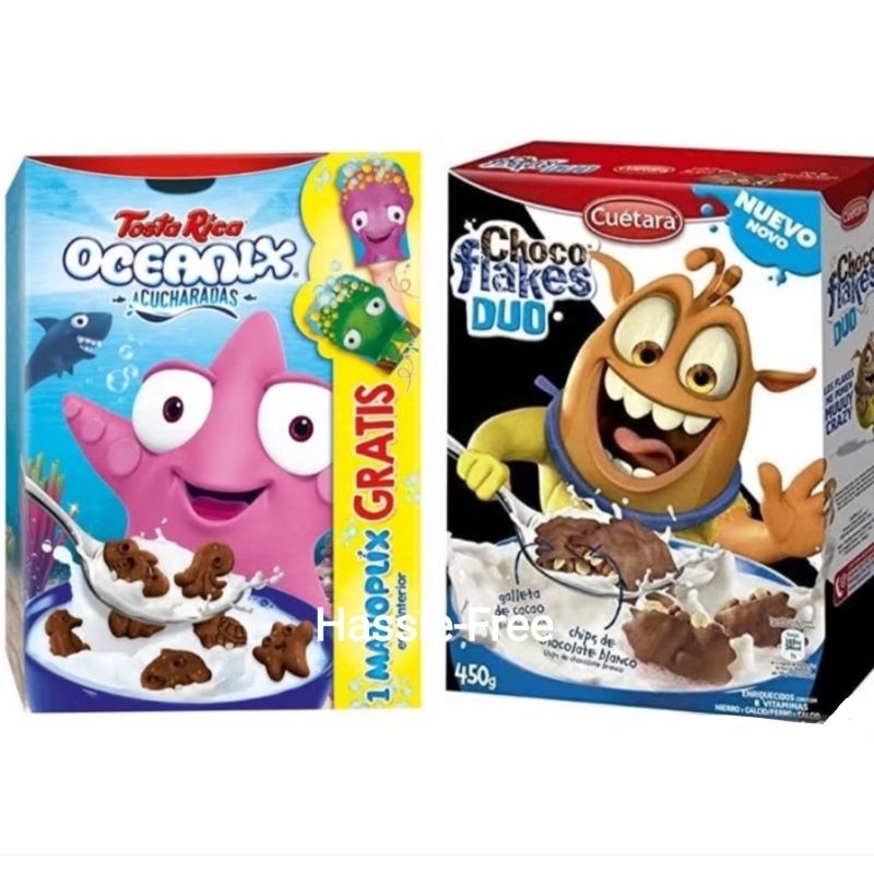 CUETARA CHOCO FLAKES DUO / TOSTA RICA OCEANIX (320g/350g) MADE IN SPAIN ...