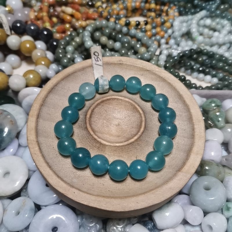 10mm Natural Icy Amazonite Beads Bracelet – Calm and Serene Gemstone ...