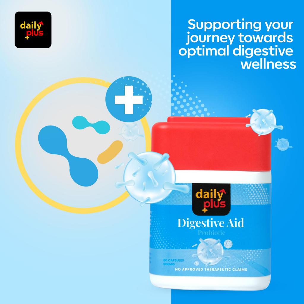Daily Plus Digestive Aid Supplement Probiotic Capsule For Adult ...