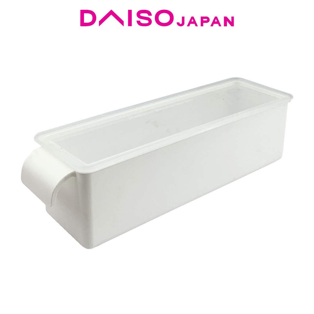 Daiso White Kitchen Container Slim with Lid (900ml) | Shopee Philippines
