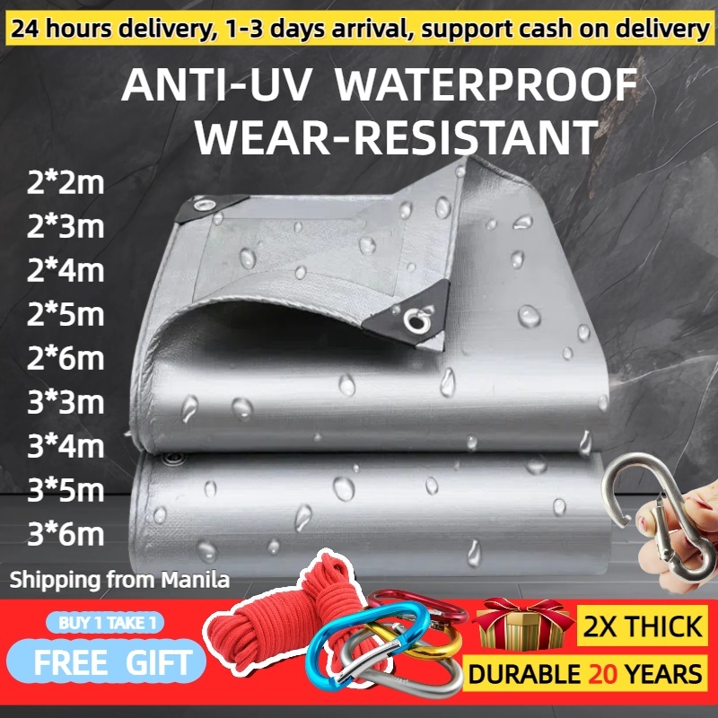 Trapaulin Makapal WEAR-RESISTANT Roof lona Cover tarp sunshade & trapal ...