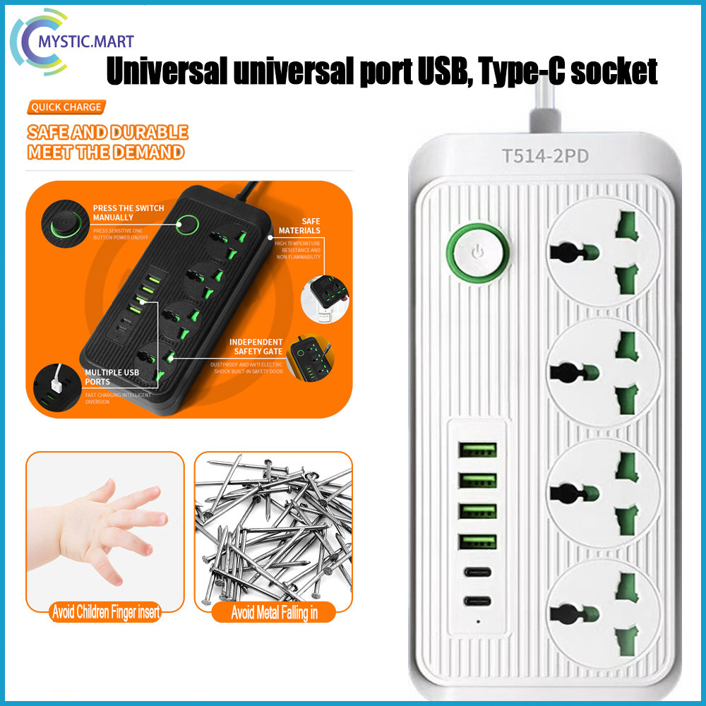 US standard universal socket USB/Type-C power socket | Shopee Philippines