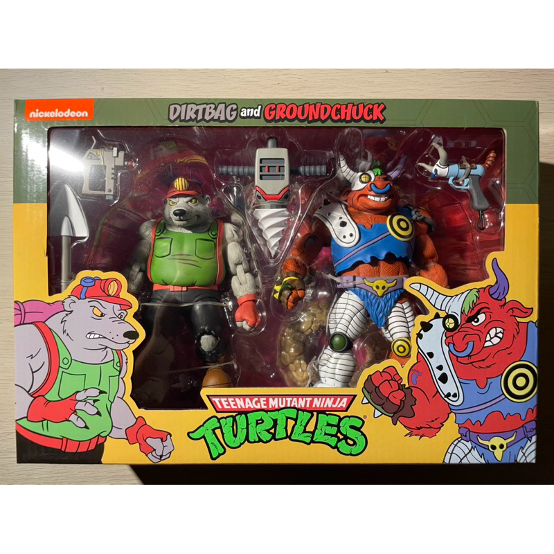 NECA TMNT Dirtbag and Groundchuck Teenage Mutant Ninja Turtles (Cartoon ...