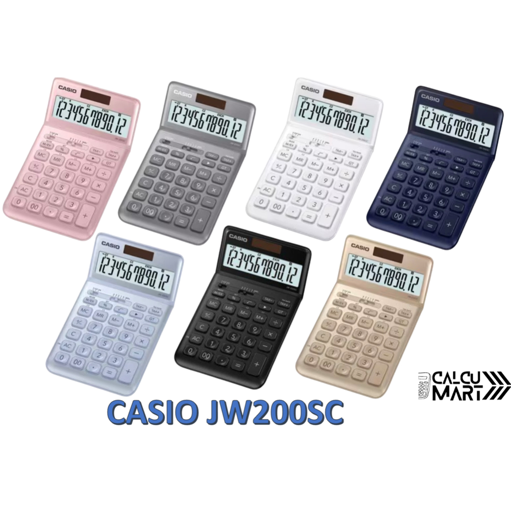Casio Jw200sc Compact Desk Type Calculator | Shopee Philippines