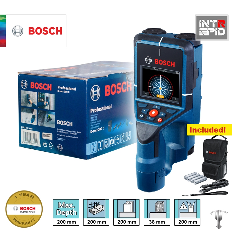 Bosch D-tect 200 C Professional Wall Scanner / Detector | Shopee ...