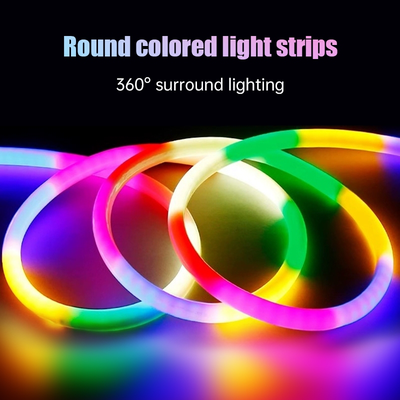 Six Color Marquee Lights with LED Lights 360 Degree Glowing Neon Lights ...
