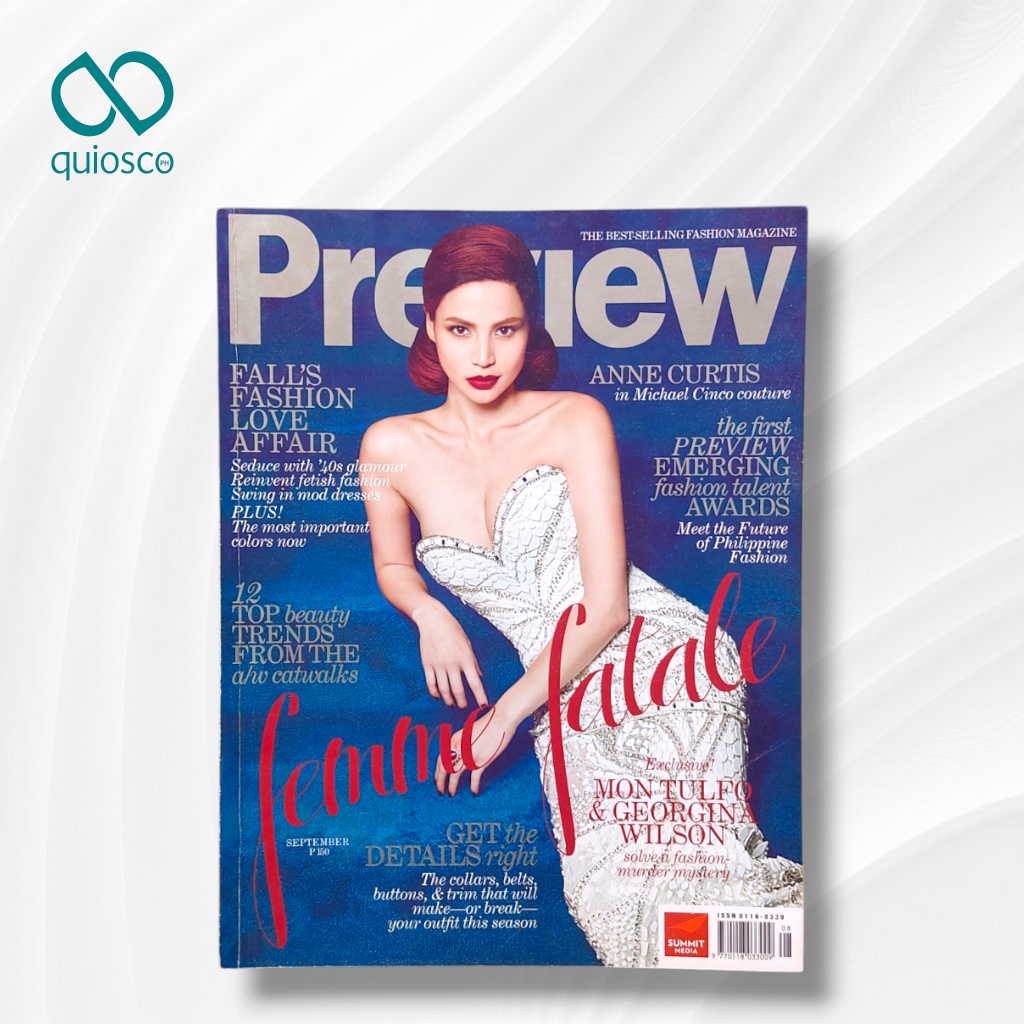 Preview Magazine September 2011 Anne Curtis | Shopee Philippines