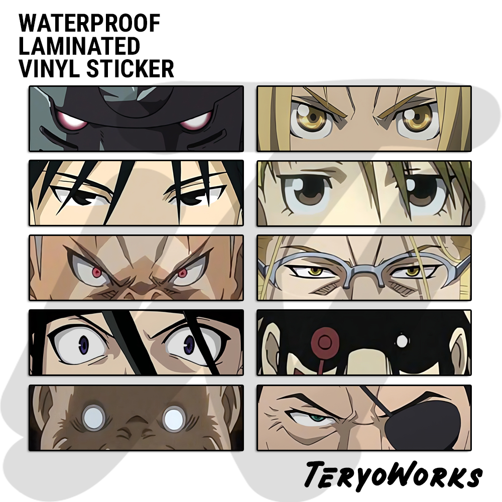 TeryoWorks: Fullmetal Alchemist - Anime (Eye Slap Sticker) | Shopee ...