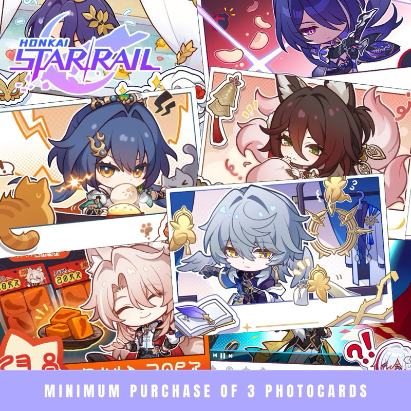 Honkai Star Rail Chibi Laminated High Quality Photocards | Shopee ...