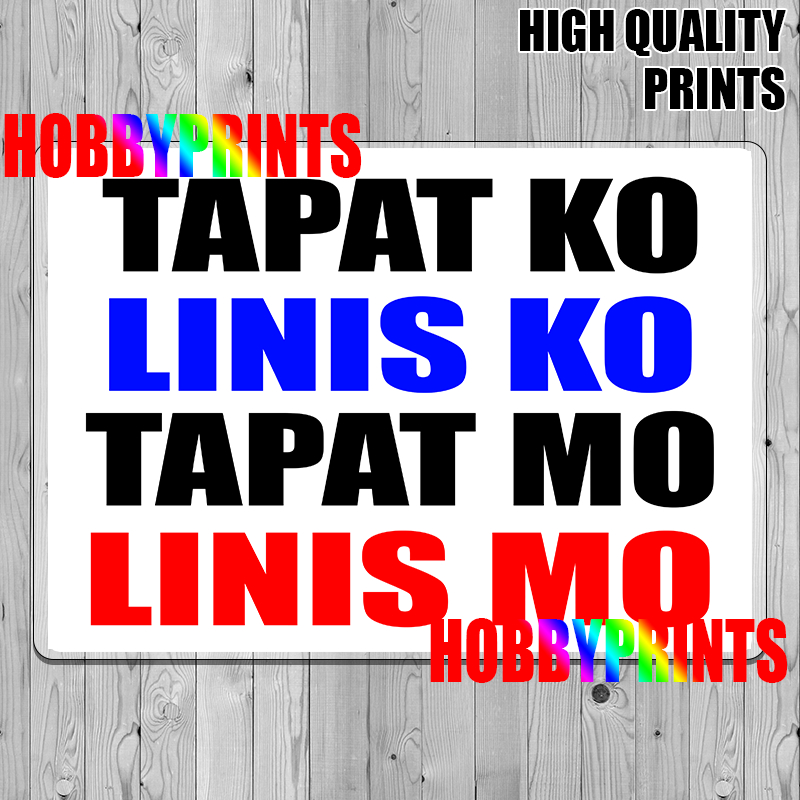 Basura Cleanliness Tapat Ko Linis Ko SIgnage Laminated SIgn | Shopee ...