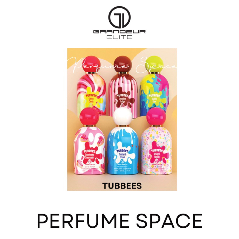 TUBBEES EDP 50ml Strawberry Cheesecake, Cookies & Cream, Bubble Gum ...