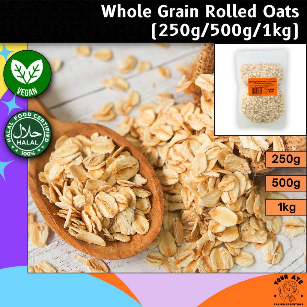 Whole Grain Rolled Oats (250g/500g/1kg) | Shopee Philippines