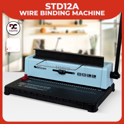 Officom Wire Binding Machine STD12A A4 Size 34 Hole Punched Sheets ...