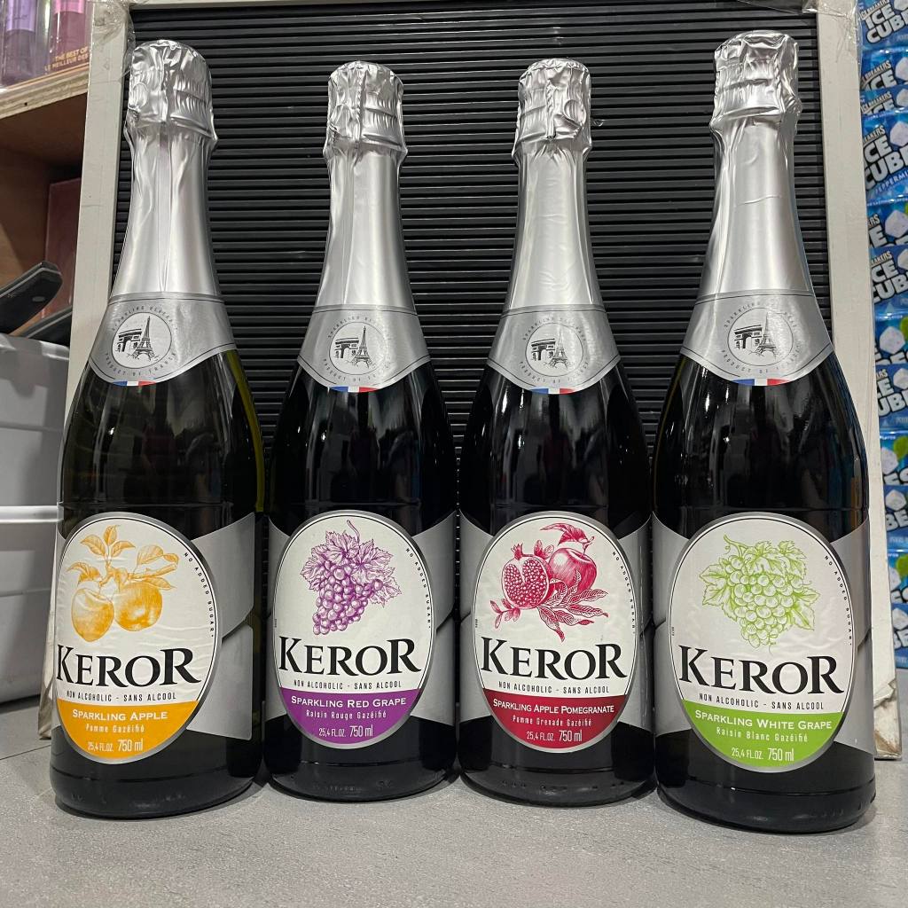 Keror Non-Alcoholic Sparkling Drink, Red Grape / Apple Pomegranate ...