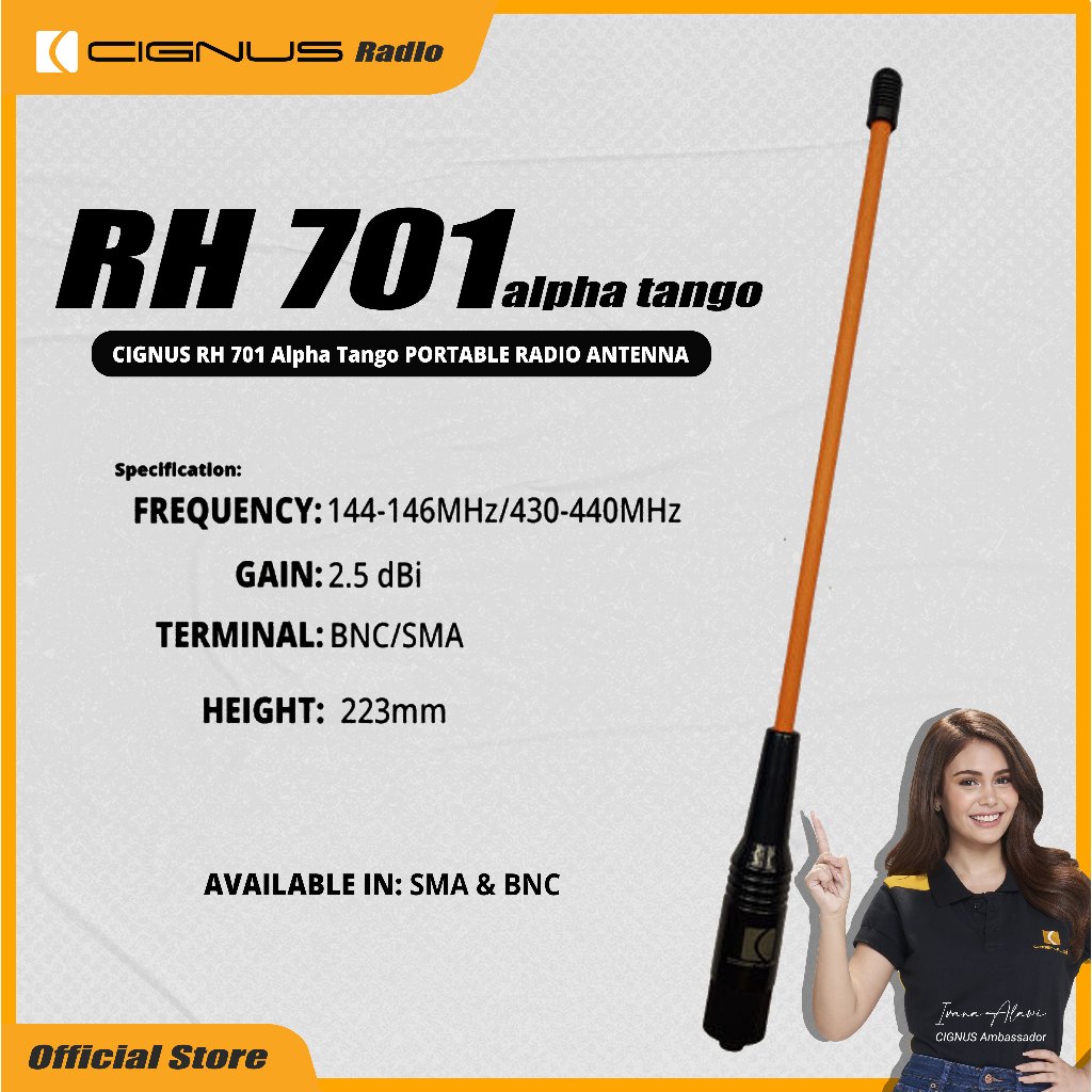 Cignus RH 701(ALPHA TANGO) ANTENNA | Shopee Philippines