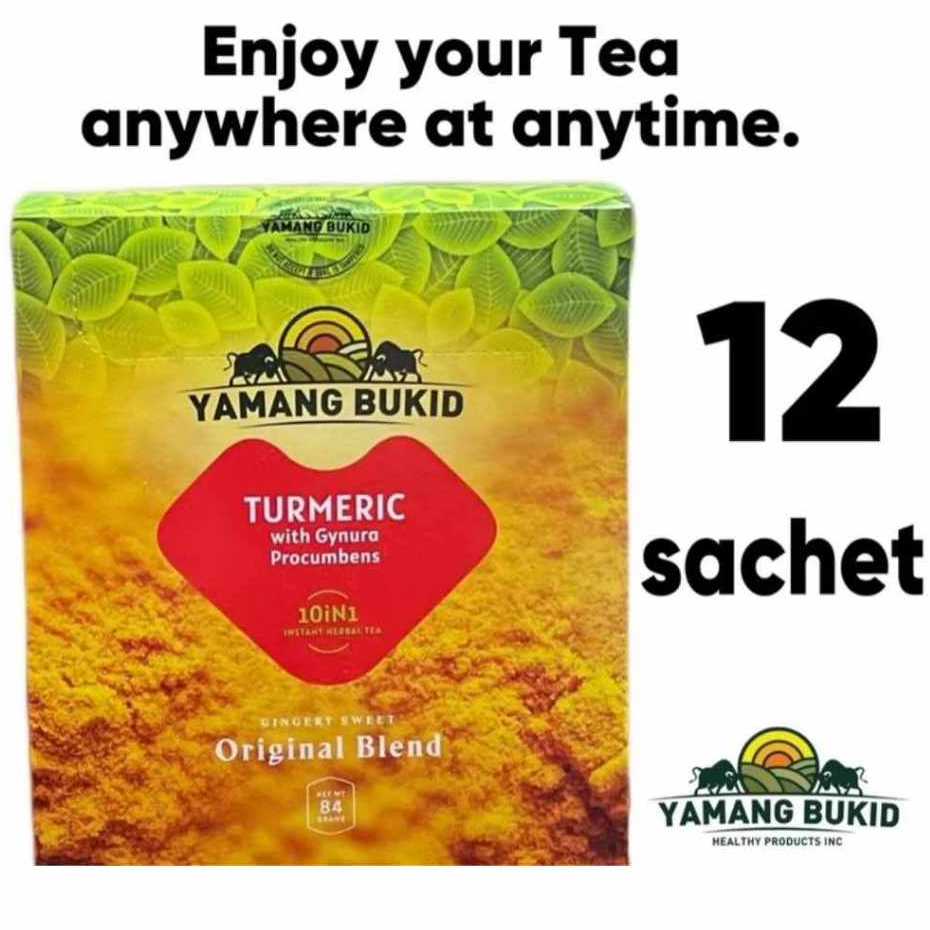 100% Authentic Yamang Bukid 10 in 1 Turmeric Tea 12pcs Sachet x 7g ...