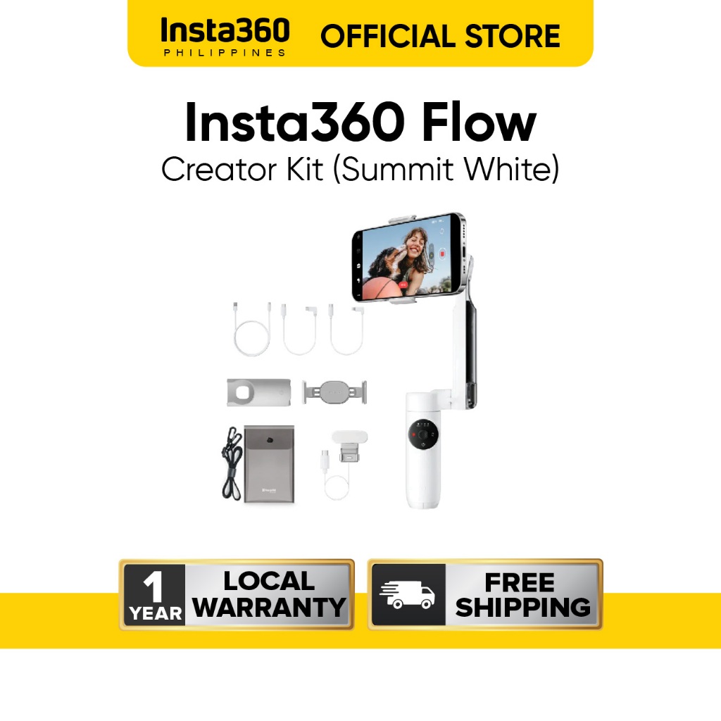 Insta360 Flow Creator Kit Smartphone Gimbal Stabilizer with Deep Track ...