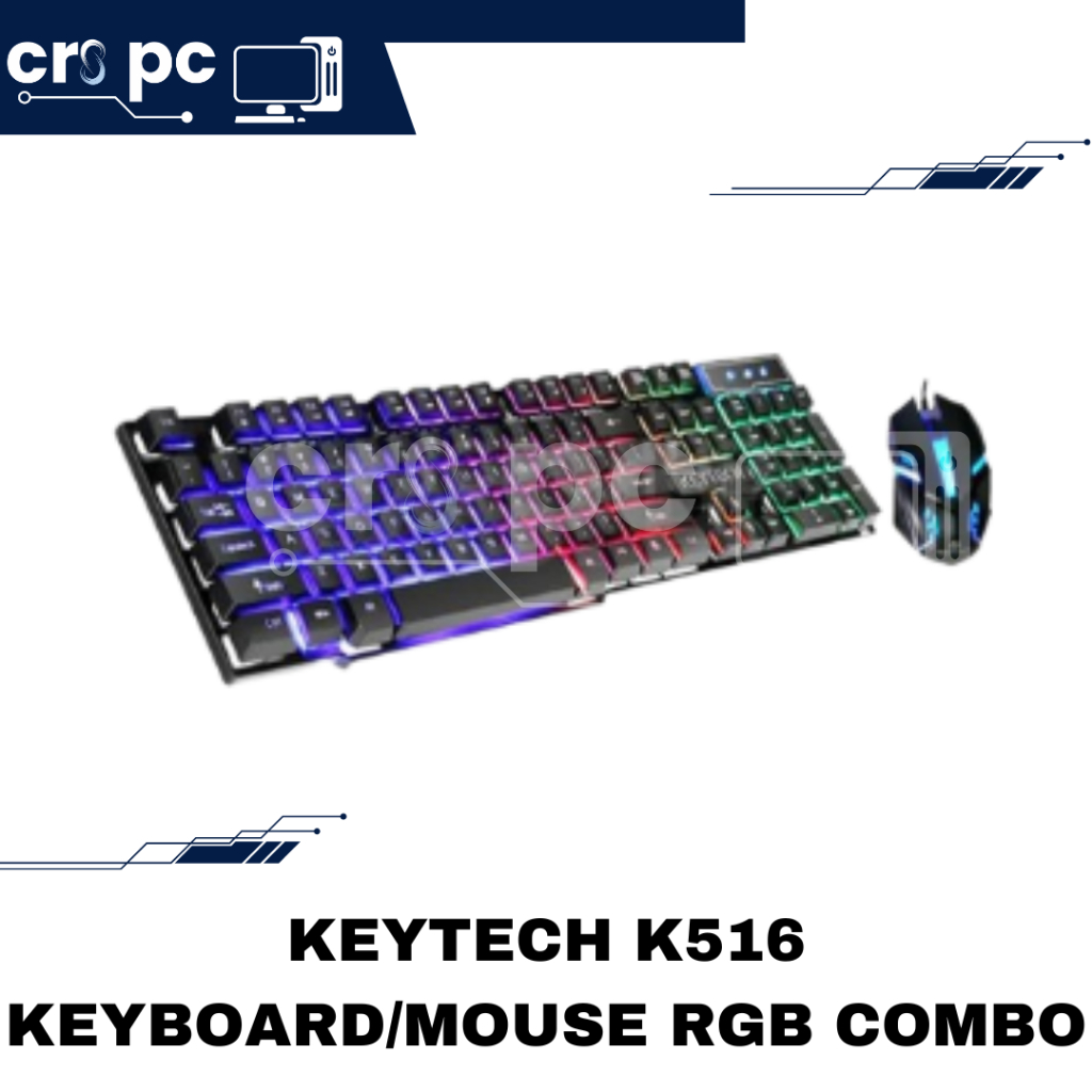 KEYTECH K516 KEYBOARD/MOUSE RGB COMBO | Shopee Philippines