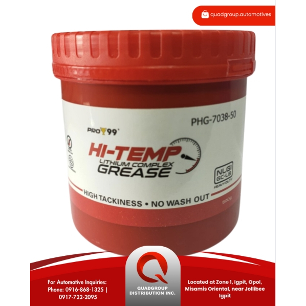 PRO 99 EP3 HIGH TEMPERATURE COMPLEX LITHUIM RED GREASE W/EXTREME 1KG ...