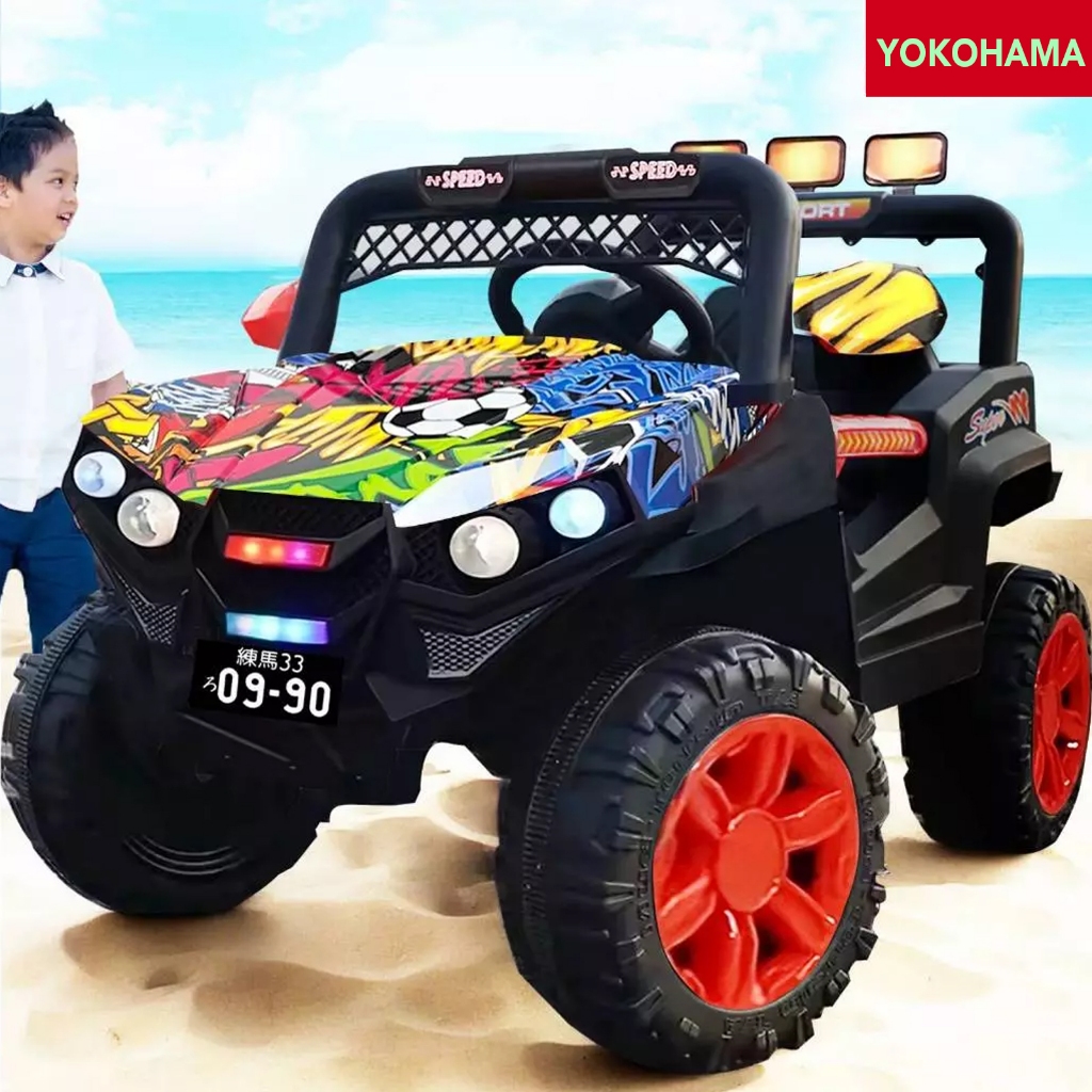 Japan Yokohama High Quality Electric Jeep Car Remote/Manual Drive for 2 ...