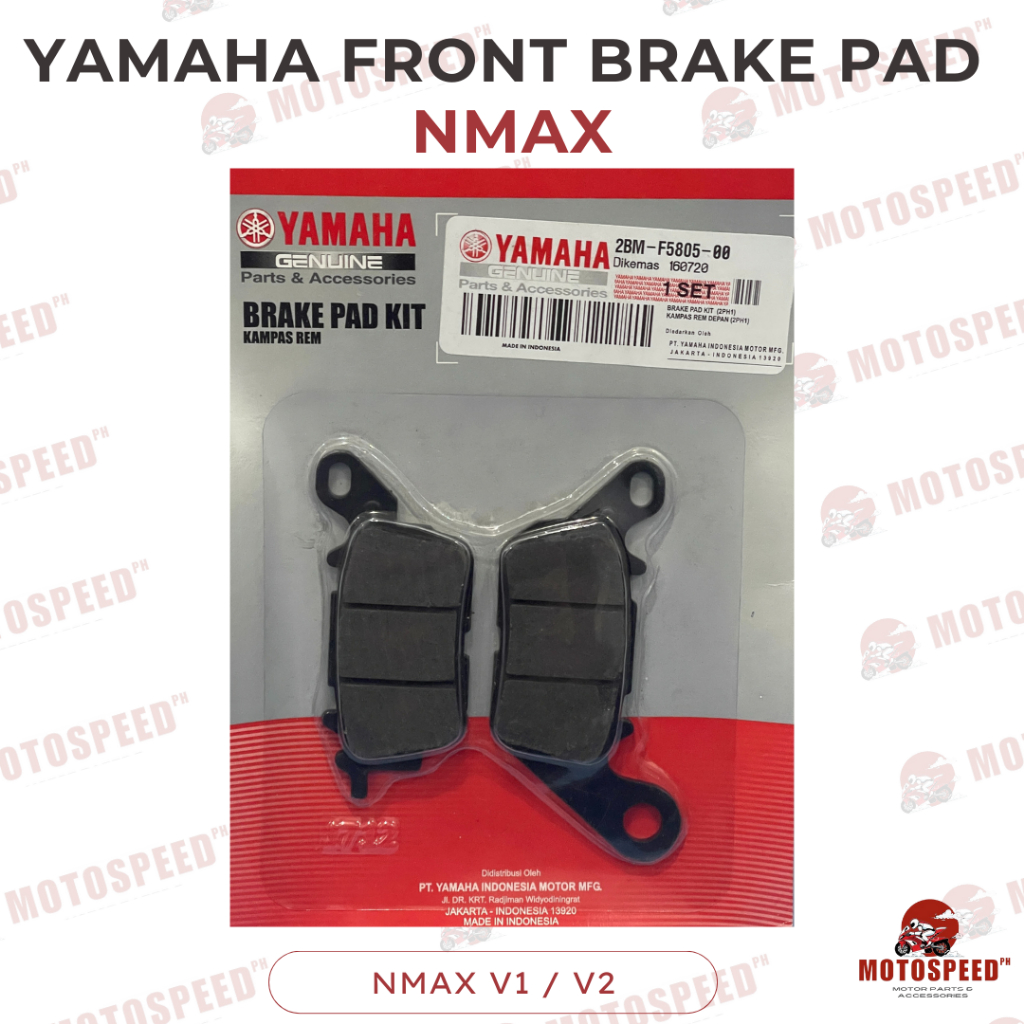 Yamaha NMAX V1/V2 Front Brake Pad: 2BM-F5805-00 | Shopee Philippines
