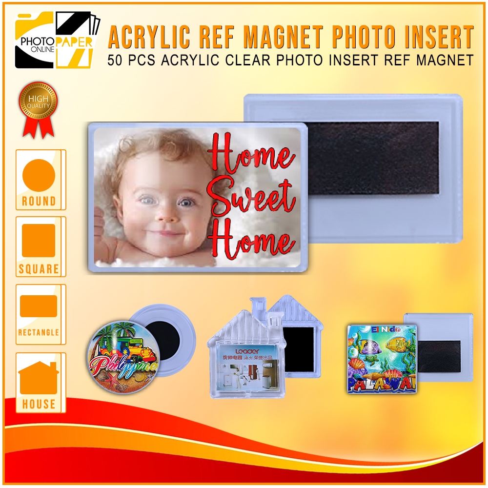 50pcs Acrylic Photo Insert Ref Magnet Keychain Giveaway Freebies ...
