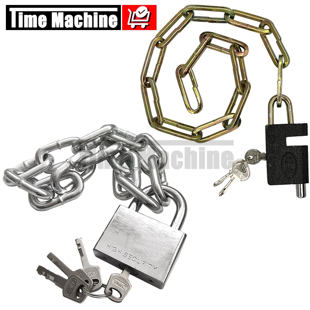 Universal Multipurpose Chain Lock Heavy Duty Iron Chain With Padlock ...