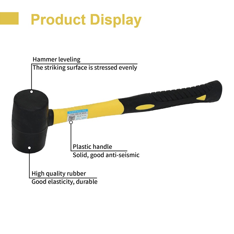 High Quality Rubber Mallet Hammer Removable Rubber Hammer for Tile ...