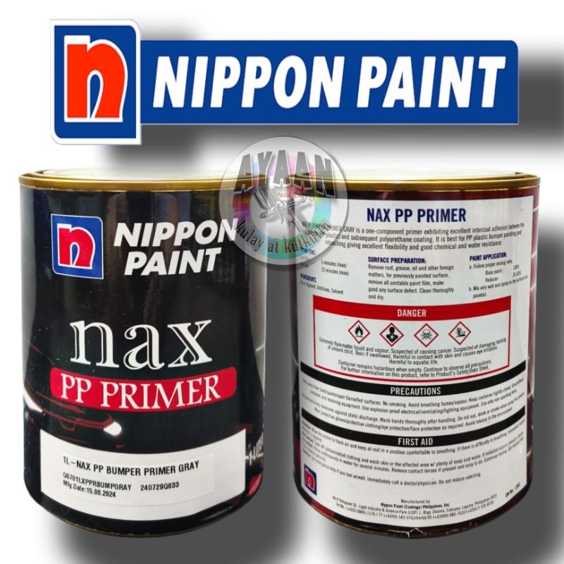 Nippon Nax PP Bumper Plastic Primer 1liter | Shopee Philippines